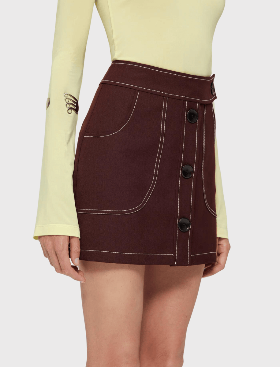 Róhe Retro Mini Skirt in Mulberry – Order Of Style