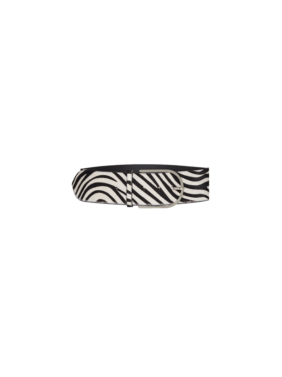 IRO Tumba Leather Belt in White Zebra – Order Of Style