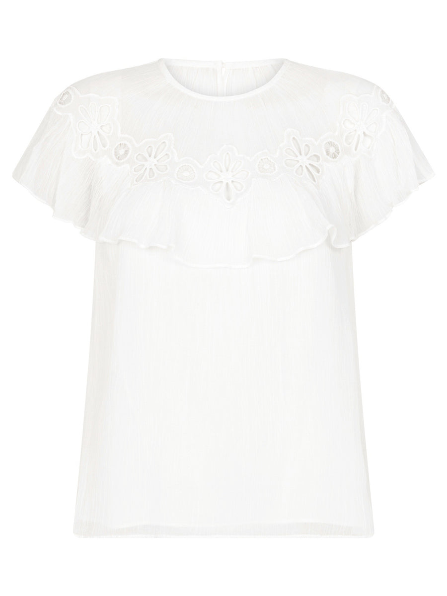 Rebecca Taylor Pinwheel Top in Snow – Order Of Style