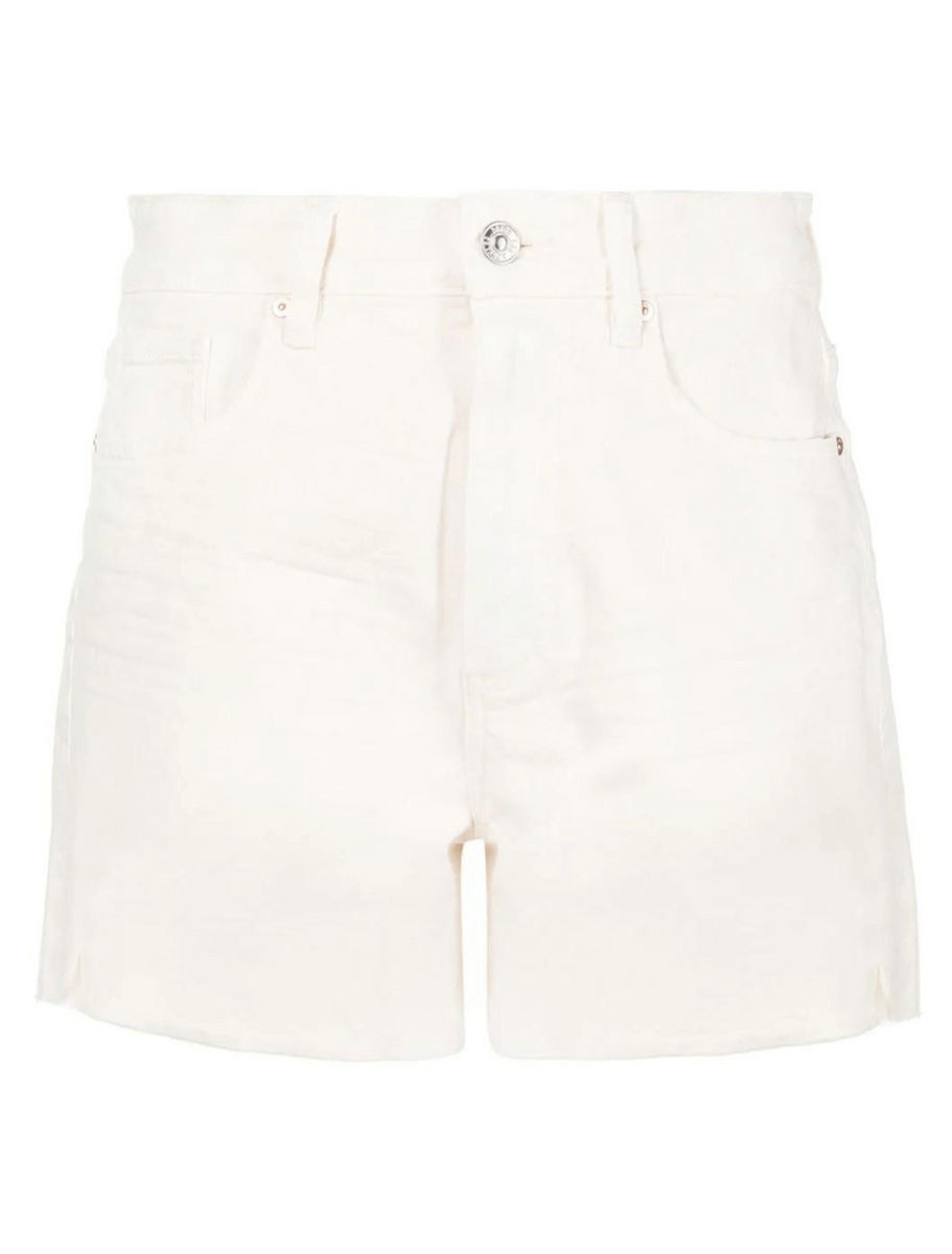 Paige Dani Denim Short in Lived in Crisp White – Order Of Style